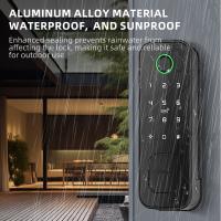 China Yagu Tuya APP IP55 Waterproof  Door Lock for Home/Office Bull Head Fingerprint Password Lock Outdoor Single & Double Fingerprint for sale