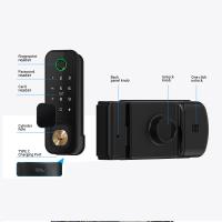 China Yagu Tuya APP IP55 Waterproof  Door Lock for Home/Office Bull Head Fingerprint Password Lock Outdoor Single & Double Fingerprint for sale