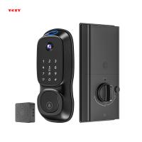 China Yagu Camera Video Tuya Ttlock Fingerprint Digital Password Keyless Deadbolt Lock Apartment Home Room Smart Door Lock With Camera for sale