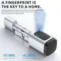 China Yagu Auto-lock Ttlock Ble Smart Lock Cylinder Home Apartment High Security Adjustable Length Code Keypad Electronic E-cylinder for sale