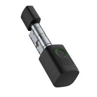 China Yagu Easy Installation Tuya App Adjustable  Fingerprint Code Key Smart Door Cylinder Lock Fingerprint Passcode Smart Lock for sale