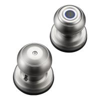 China YAGU Smart Locks Biometric Password and Fingerprint Electronic Replacement Ball Lock Aluminum or Wooden Door Lock for sale