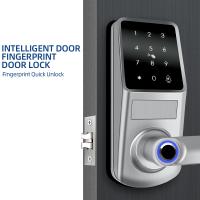 China YAGU Smart Locks Biometric Password and Fingerprint Electronic Replacement Ball Lock Aluminum or Wooden Door Lock TTLOCK APP for sale