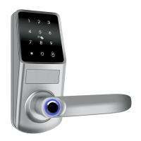 China YAGU Smart Locks Biometric Password and Fingerprint Electronic Replacement Ball Lock Aluminum or Wooden Door Lock TTLOCK APP for sale