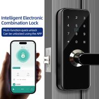 China YAGU Wholesale Price High Quality Mobile Application Durable Granular Digital Button Swipe Card Password Door Lock for sale