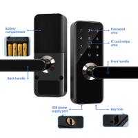 China YAGU Wholesale Price High Quality Mobile Application Durable Granular Digital Button Swipe Card Password Door Lock for sale