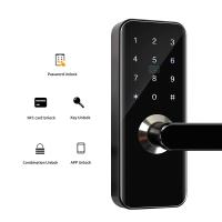 China YAGU Wholesale Price High Quality Mobile Application Durable Granular Digital Button Swipe Card Password Door Lock for sale