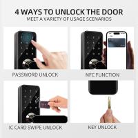 China YAGU Wholesale Price High Quality Mobile Application Durable Granular Digital Button Swipe Card Password Door Lock for sale