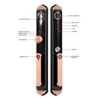 China YAGU Villa Double Door Smart Door Lock Palm Vein 3D Face Recognition Fingerprint Home Anti-theft Password Aluminum Alloy for sale