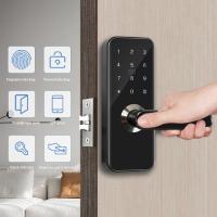 China YAGU Smart Locks Biometric Password and Fingerprint Electronic Replacement Ball Lock Aluminum or Wooden Door Lock for sale