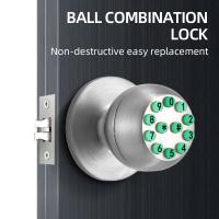 China YAGU Smart Lock Biometric Password and Fingerprint Electronic Replacement Ball Lock Aluminum or Wooden Door Lock for sale