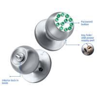 China YAGU Smart Lock Biometric Password and Fingerprint Electronic Replacement Ball Lock Aluminum or Wooden Door Lock for sale