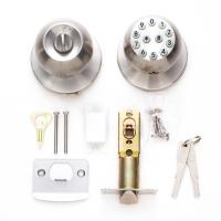 China YAGU Smart Lock Biometric Password and Fingerprint Electronic Replacement Ball Lock Aluminum or Wooden Door Lock for sale
