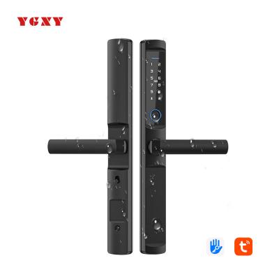 China YAGU Intelligent TT Biometric Code Fingerprint App Smart Door Locks Smart Aluminum Door Lock With TTlock App for sale
