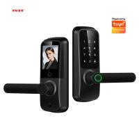 China Yagu Camera Video Tuya Ttlock Fingerprint Digital Password Keyless Deadbolt Lock Apartment Home Room Smart Door Lock With Camera for sale