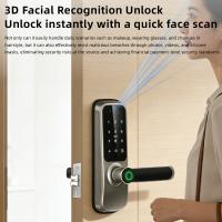 China Yagu Camera Video Tuya Ttlock Fingerprint Digital Password Keyless Deadbolt Lock Apartment Home Room Smart Door Lock With Camera for sale