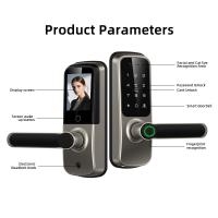 China Yagu Camera Video Tuya Ttlock Fingerprint Digital Password Keyless Deadbolt Lock Apartment Home Room Smart Door Lock With Camera for sale