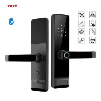 China YAGU Ttlock App-controlled Smart Password Biometric Fingerprint Door Lock Fingerprint Password Door Lock Wholesale Factory for sale