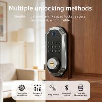 China YAGU Home Apartment Automatic Fingerprint Digital Lock, Tuya App Smart Door Lock, Office Automatic Digital Password Lock for sale