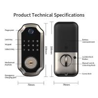 China YAGU Home Apartment Automatic Fingerprint Digital Lock, Tuya App Smart Door Lock, Office Automatic Digital Password Lock for sale