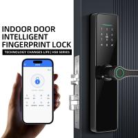 China Stainless Steels Fingerprint Password Security Door Lock Wholesale Factory Selling TTlock Version Optional for sale