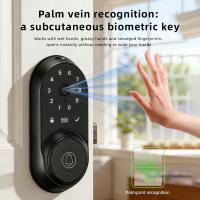 China YAGU 2026 Newest Tuya WIFI Wireless Bell High Safety Smart Deadbolt Lock Digital Fingerprint APP Smart Unlock for Wood for sale