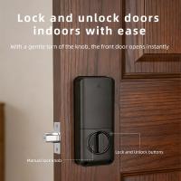 China YAGU 2026 Newest Tuya WIFI Wireless Bell High Safety Smart Deadbolt Lock Digital Fingerprint APP Smart Unlock for Wood for sale