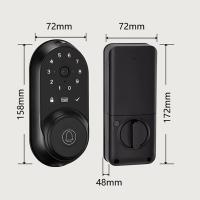 China YAGU 2026 Newest Tuya WIFI Wireless Bell High Safety Smart Deadbolt Lock Digital Fingerprint APP Smart Unlock for Wood for sale