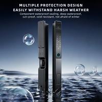 China Yagu 3D Facial Recognition Palm WiFi Graffiti Outdoor Waterproof Smart Glass Door Lock, Suitable for Aluminum Doors for sale