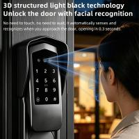 China Yagu Wireless Wiring 3D Facial Recognition Waterproof Double-head Smart Lock, Suitable for Rental Apartments and Outdoor Use for sale