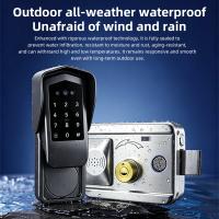 China Yagu Wireless Wiring 3D Facial Recognition Waterproof Double-head Smart Lock, Suitable for Rental Apartments and Outdoor Use for sale