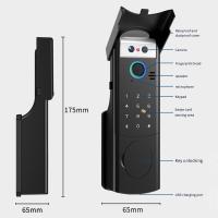 China High Waterproof Camera Intercom FACE ID Smart Frame Lock Fingerprint Password Electric Tuya Version Door Lock Exterior Lock for sale