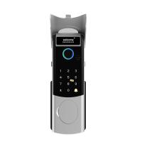 China Yagu Tuya Waterproof Smart Wheel Lock Fingerprint Password Card Electronic Lock Outdoor Bolt Lock Rust-Proof Smart Door Lock for sale