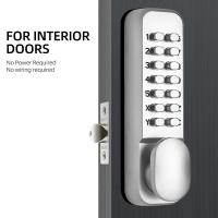 China Mechanical Password Lock Digital Button Keyless Password Combination Security Intelligent Mechanical Door Lock Waterproof for sale