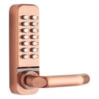 China Mechanical Button Password Lock Third-generation Waterproof Password Change Without Opening Lock Keyless Wooden Door Lock for sale