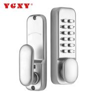 China Zinc Alloy Mechanical Password Door Lock Keyless Waterproof Button Digital Password  Entrance Door Household for sale