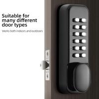 China Zinc Alloy Mechanical Password Door Lock Keyless Waterproof Button Digital Password  Entrance Door Household for sale