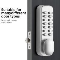 China Third Generation Button Mechanical Password Lock No Need to Open Lock to Change the Password Keyless Waterproof Household Lock for sale