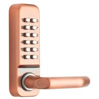 China Double Sided Password No Power Supply Outdoor Iron Courtyard Fence Door Digital Mechanical Button Password Door Lock for sale