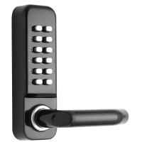 China Double Sided Password No Power Supply Outdoor Iron Courtyard Fence Door Digital Mechanical Button Password Door Lock for sale