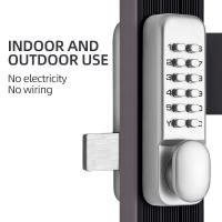China Waterproof and Sun-proof Granular Push-button Digital Mechanical Botones Combination Door Lock for sale