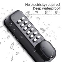 China Waterproof and Sun-proof Granular Push-button Digital Mechanical Botones Combination Door Lock for sale