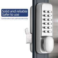 China Wholesale Price Granular Push-button Digital Mechanical Botones Keyless Combination Door Lock with Hook for sale