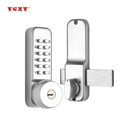 China Waterproof and Sun-proof Granular Push-button Digital Mechanical Botones Combination Door Lock With Key for sale