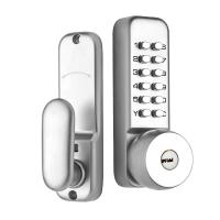 China Zinc Alloy Mechanical Password Door Lock Keyless Waterproof Button Digital Password  Entrance Door Household With Key for sale