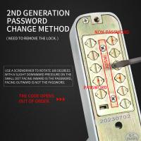 China Zinc Alloy Mechanical Password Door Lock Keyless Waterproof Button Digital Password  Entrance Door Household With Key for sale