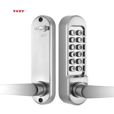 China Zinc Alloy Mechanical Password Door Lock Waterproof Button Digital Password Entry Door Household Use for sale