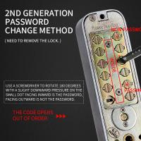 China Zinc Alloy Mechanical Password Door Lock Waterproof Button Digital Password Entry Door Household Use for sale