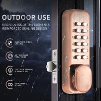 China Second Generation Rotary Handle Double-sided Password Keyless Mechanical Digital Security Code Door Lock for sale