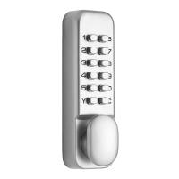 China Second Generation Rotary Handle Double-sided Password Keyless Mechanical Digital Security Code Door Lock for sale